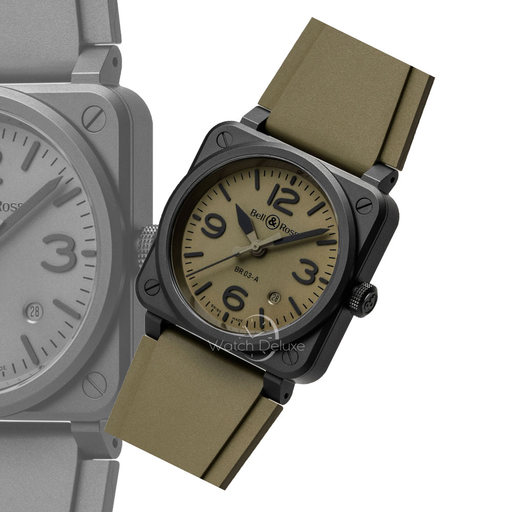 Bell & Ross new BR03 Military ceramic ref. BR03A-MIL-CE/SRB – Watch Deluxe